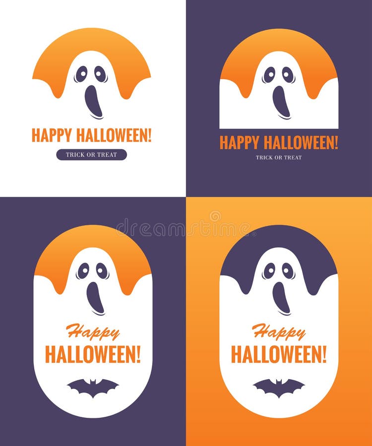 Labels de Ghost illustration de vecteur. Illustration du graphisme ...