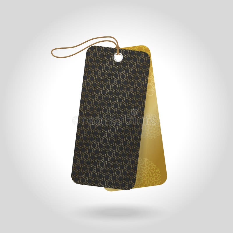 Labels with Golden Pattern, Template Vintage Set of Arabic Style ...