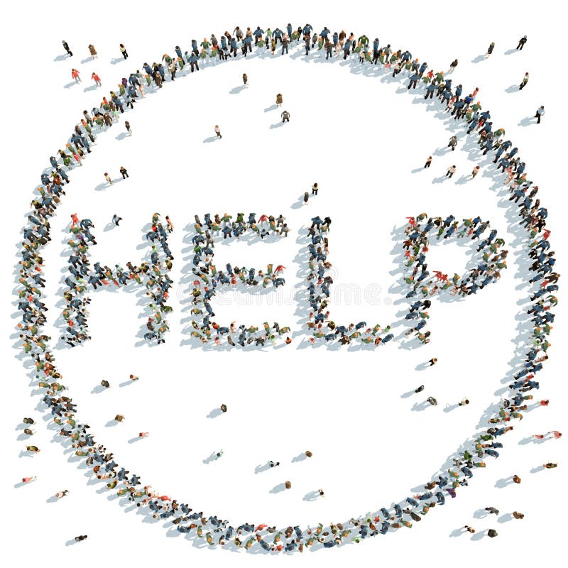 Labels help stock illustration. Illustration of charity - 44162620