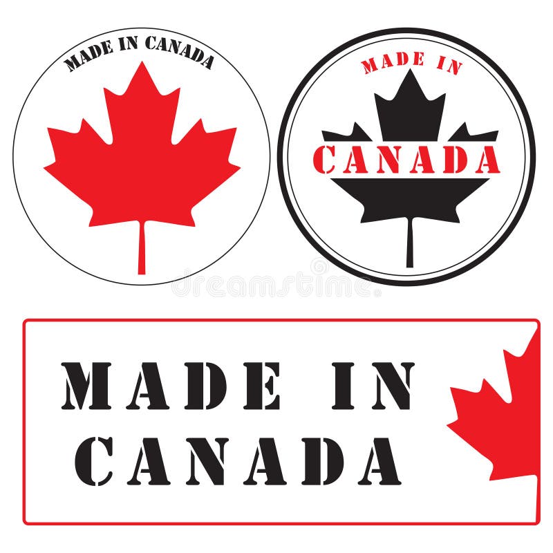 Canada labels designs stock vector. Illustration of leaf - 67380242