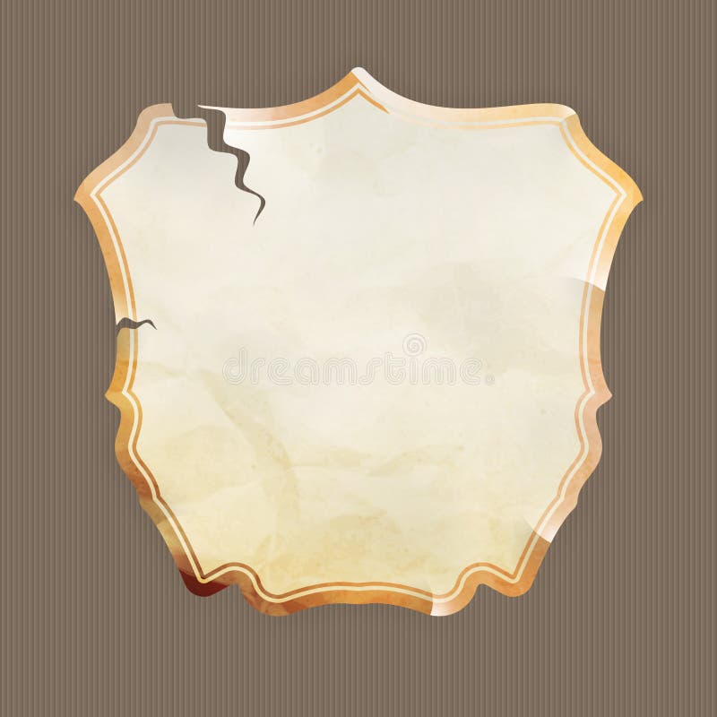 Labels, Old Paper Texture Set. EPS 10 Stock Vector - Illustration of ...