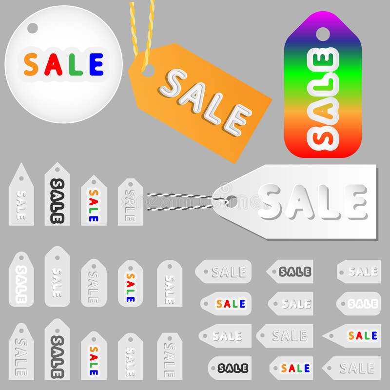 Labels of sales stock vector. Illustration of font, bold - 87334128