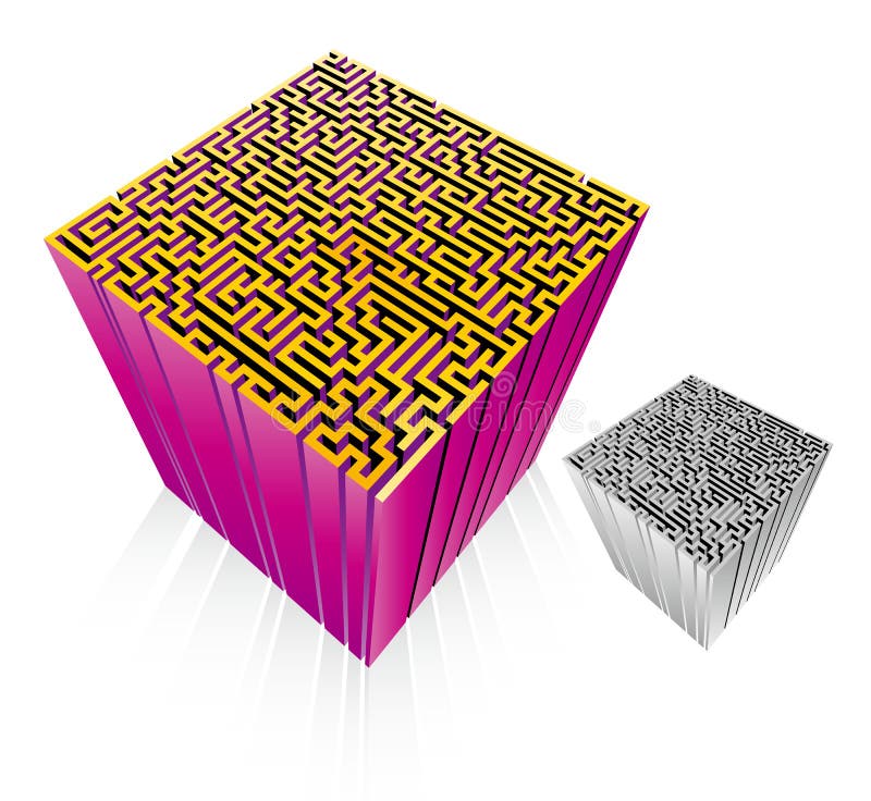 Laberinto (vector) ilustración del vector. Ilustración de complicado ...