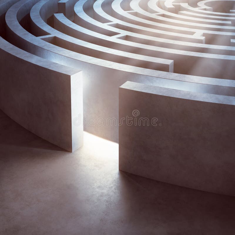 Laberinto sin la salida imagen de archivo. Imagen de enigma - 52176697