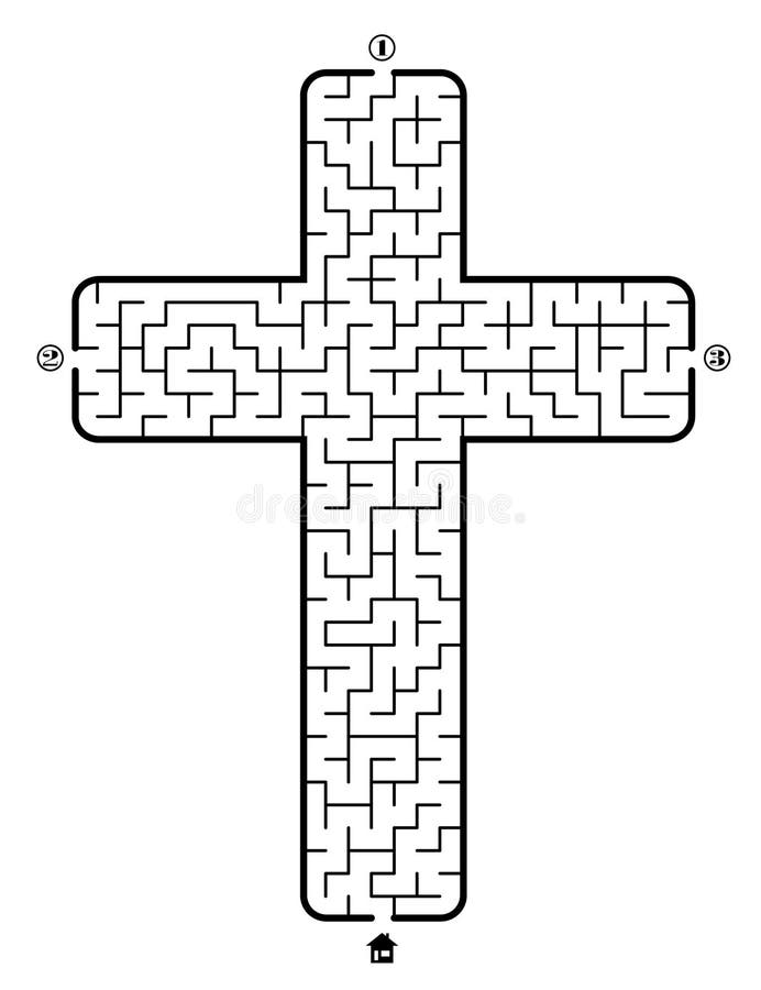 Laberinto ilustración del vector. Ilustración de fondo - 30215888