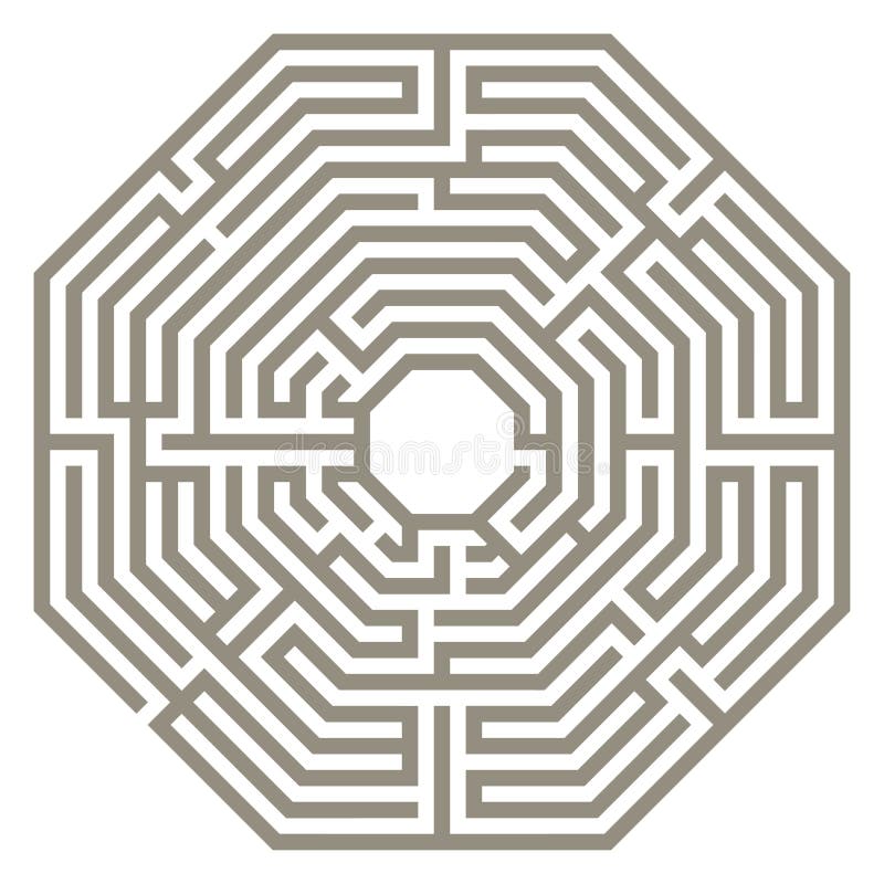 Laberinto del vector ilustración del vector. Ilustración de entrada ...