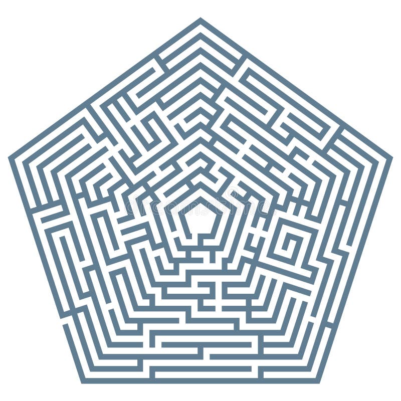 Laberinto del vector ilustración del vector. Ilustración de entrada ...