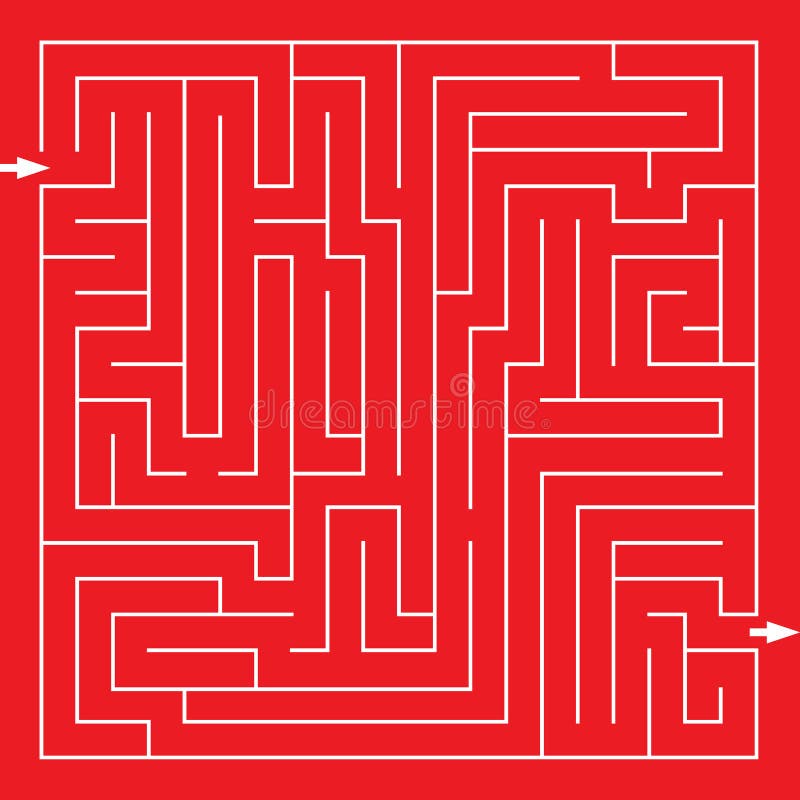Laberinto. Maze stock de ilustración. Ilustración de enchufe - 158734023