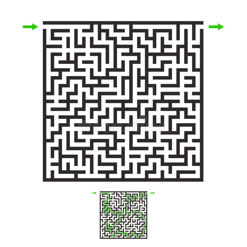 Laberinto Vectorial. Laberinto O Laberinto. Vector Ilustración del ...