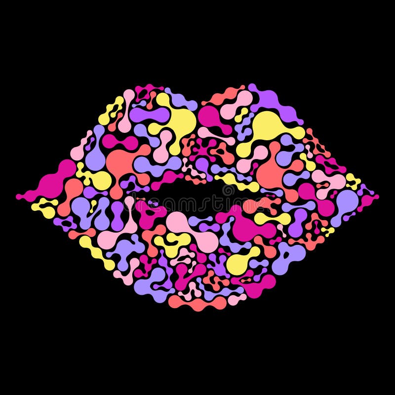 Estructura De Los Labios, Esquema Anatomía De Los Labios Sobre Fondo ...