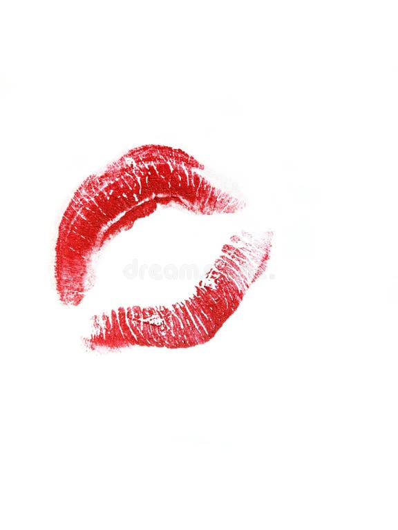Labios rojos del beso foto de archivo. Imagen de blanco - 4312358