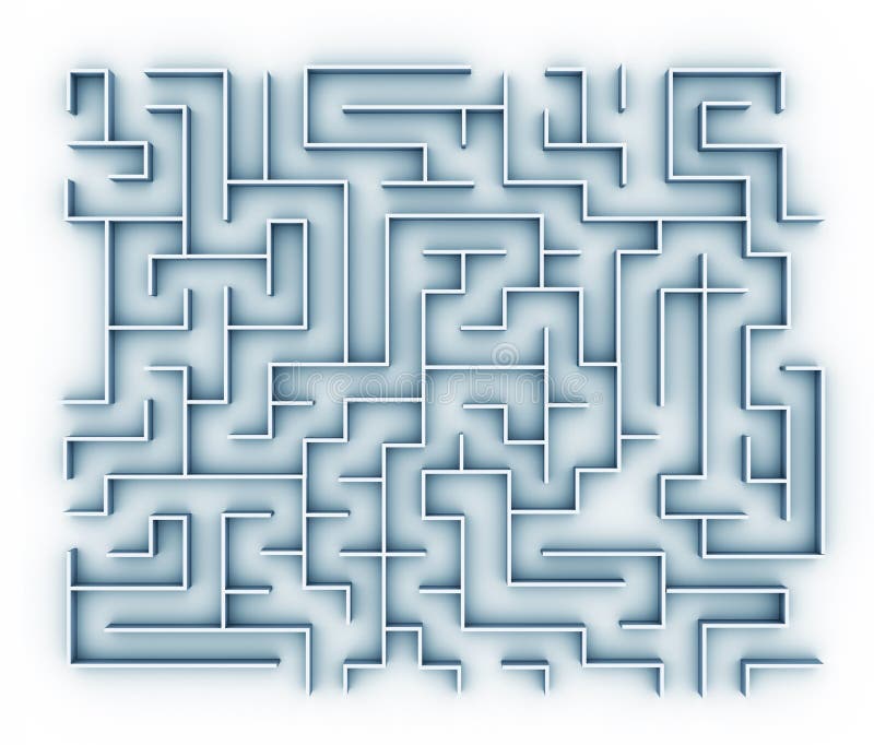 Gioco Educativo Del Labirinto Difficile E Lungo Sotto Forma Di Quadrato ...