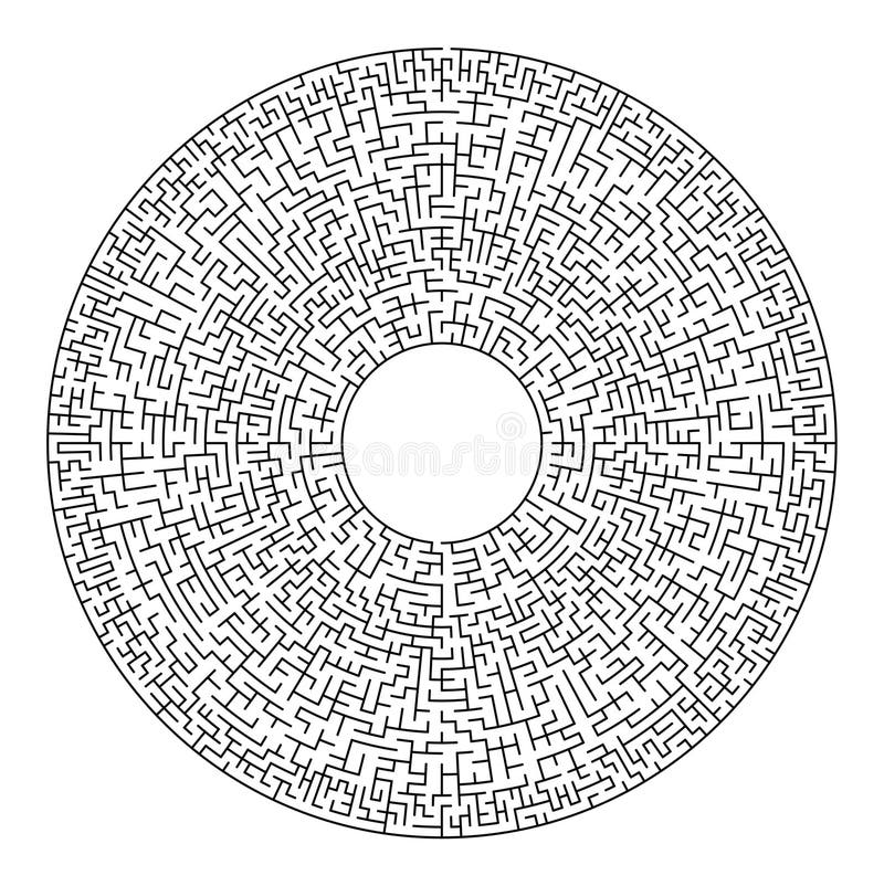 Gioco Educativo Del Labirinto Difficile E Lungo Sotto Forma Di Quadrato ...