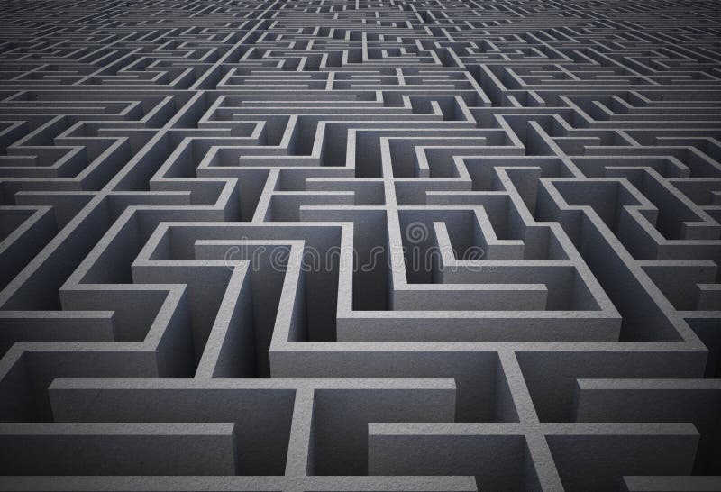 Difficult Big Maze. Game For Kids And Adults. Puzzle For Children ...
