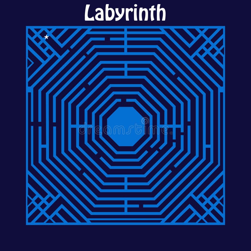 Labirinto do labirinto ilustração do vetor. Ilustração de labirinto ...