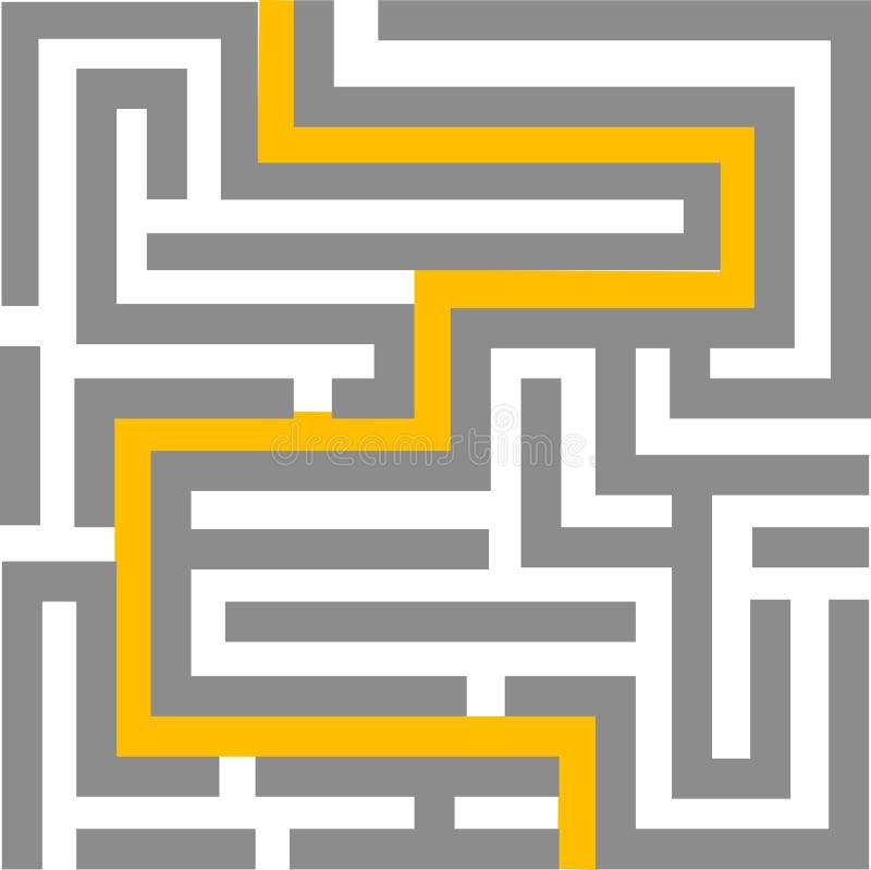 Labirinto - 3D illustrazione di stock. Illustrazione di labirinto ...