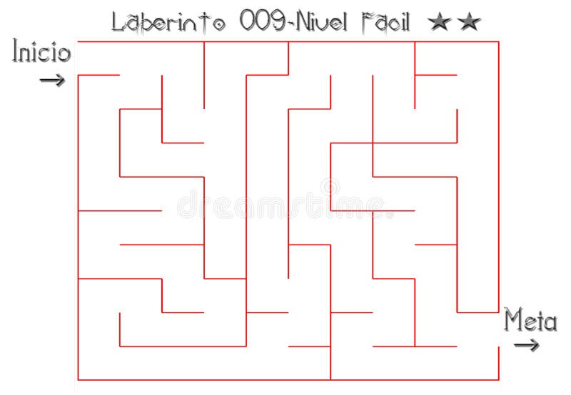 Labirinto Para Resolver Fácil Ilustração Stock - Ilustração de ...