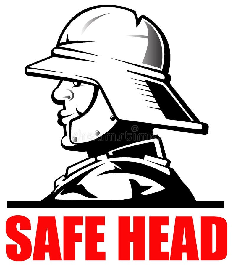 Lable to T-shirt Safe head stock vector. Illustration of print - 5058570