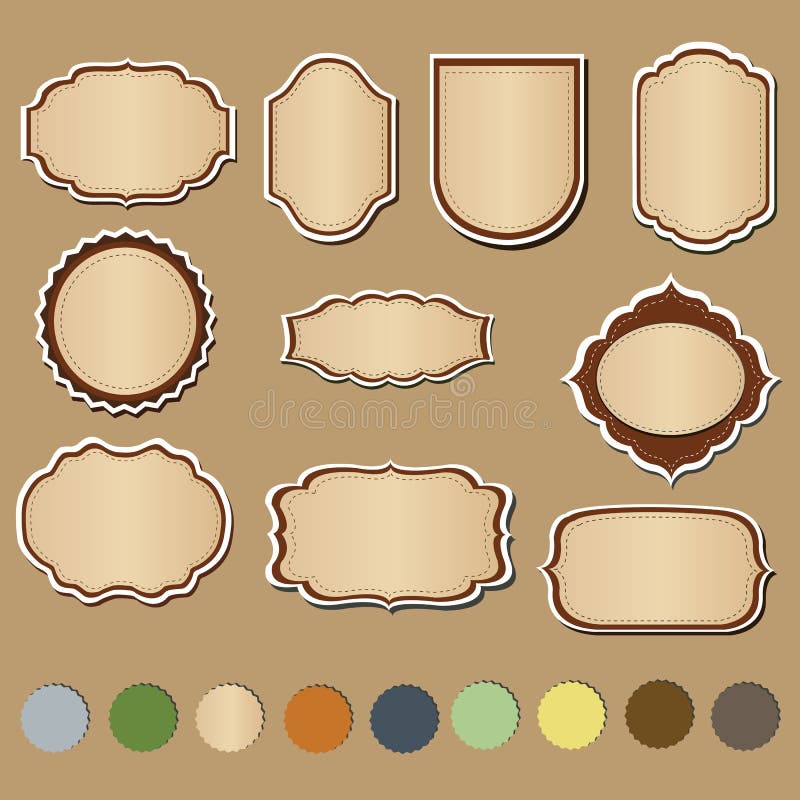 Lables, Vector Illustration Stock Illustration - Illustration of ...