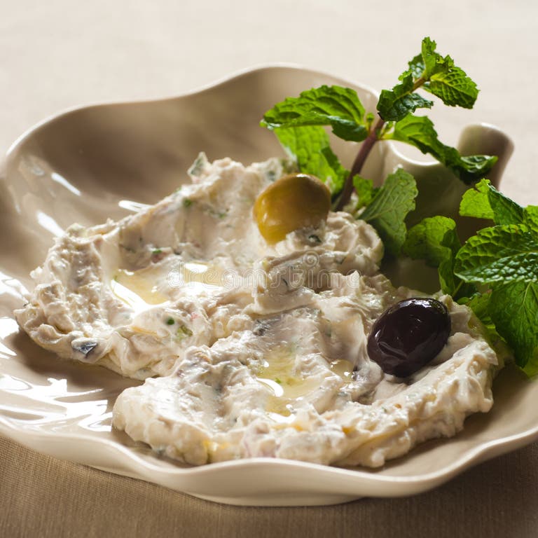 Labneh stock image. Image of mediterranean, east, food - 16466785