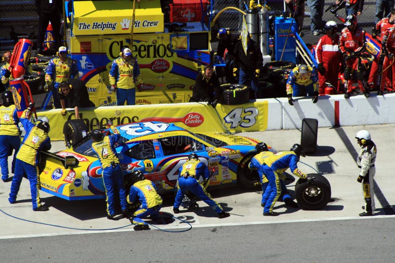 Labonte s Crew in Action editorial stock image. Image of media - 4500769