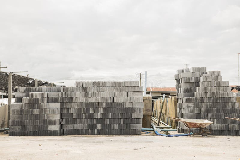 Labor Builders Working for Construction. Stock Image - Image of ...