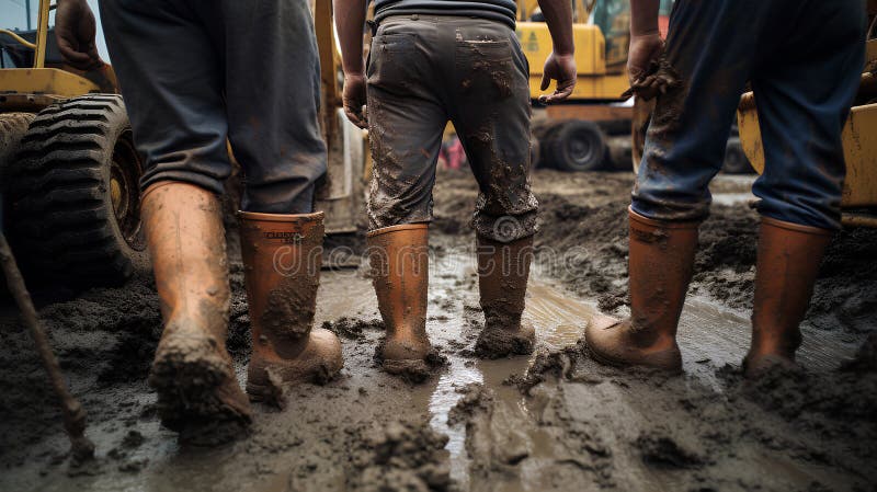 3 Labor at Construction Site Stock Illustration - Illustration of ...