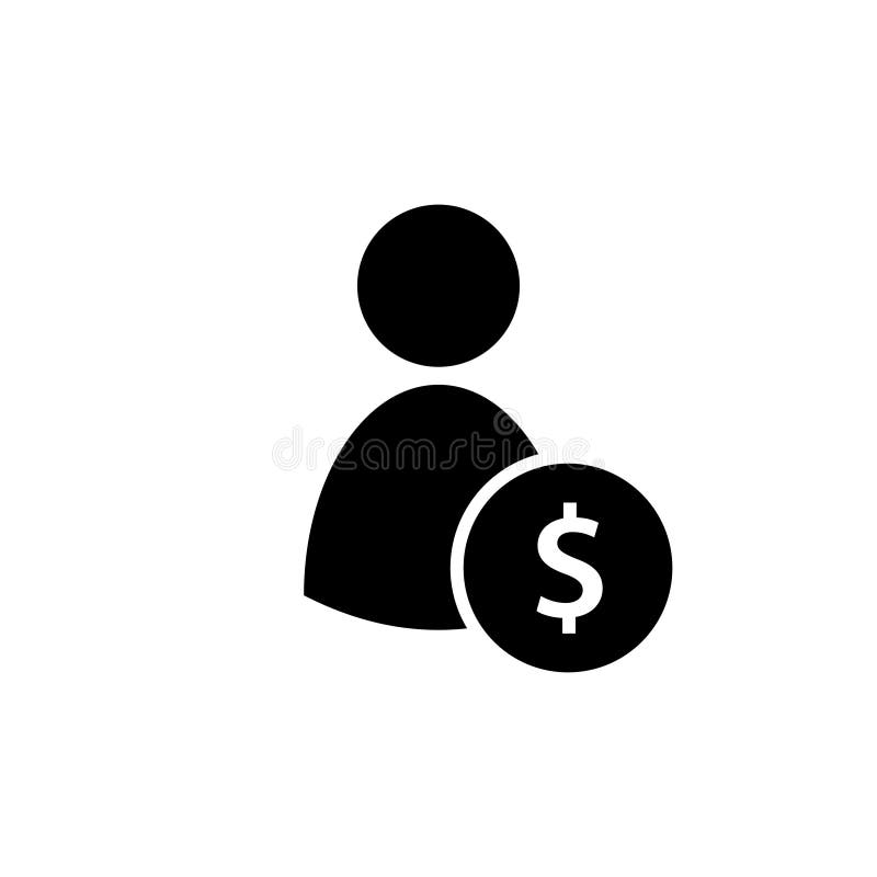 Labor Cost Concept Outline Icon Stock Vector - Illustration of hired ...