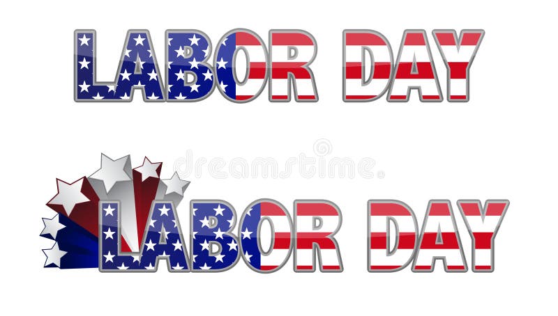Labor Day Deals stock vector. Illustration of text, labor - 44473084