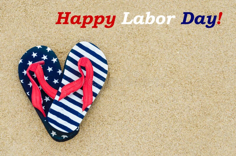 Labor Day Background on the Beach Stock Photo - Image of blue ...
