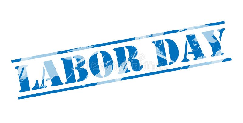Labor day blue stamp stock illustration. Illustration of grunge - 97560642