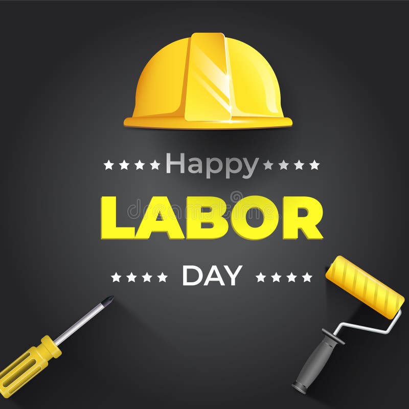 Labor Day Card. Ad Concept. Design Template Stock Illustration ...