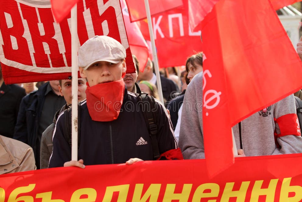 Labor Day Demonstrations in Moscow. Editorial Image - Image of russia ...