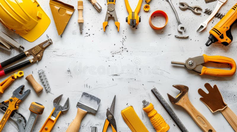 Woodshop Tools Border