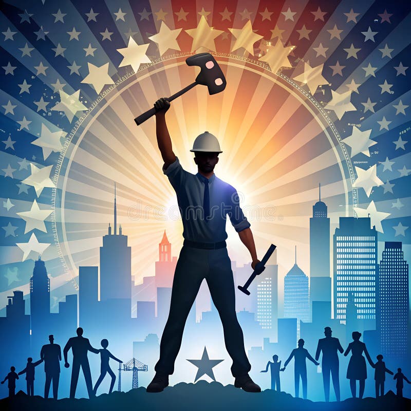Labor Day Graphics Illustration Vector Design Labor Day Graphics Stock ...