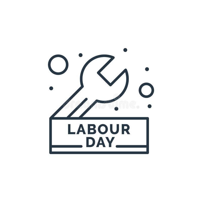 Labor Day Icon Vector from Labour Day Concept. Thin Line Illustration ...