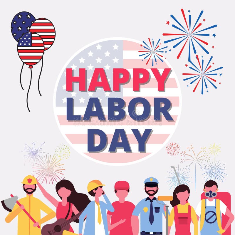 Design for Celebrate Labor Day on 5th September Stock Illustration ...