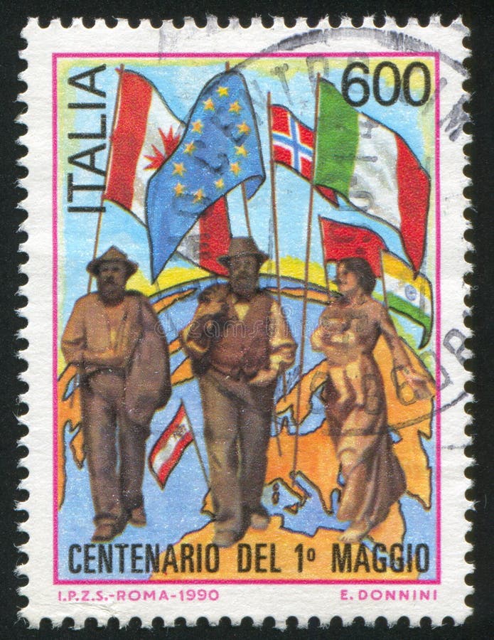 Labor day editorial image. Image of bannerette, ensign - 236007505