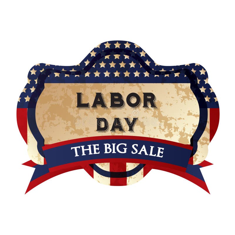 Labor Day Label. Vector Illustration Decorative Design Stock Vector ...