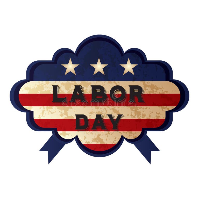 Labor Day Label. Vector Illustration Decorative Design Stock Vector ...