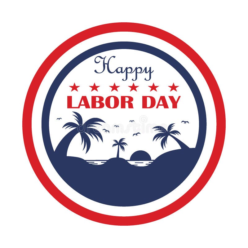 Labor Day Label. Vector Illustration Decorative Design Stock Vector ...