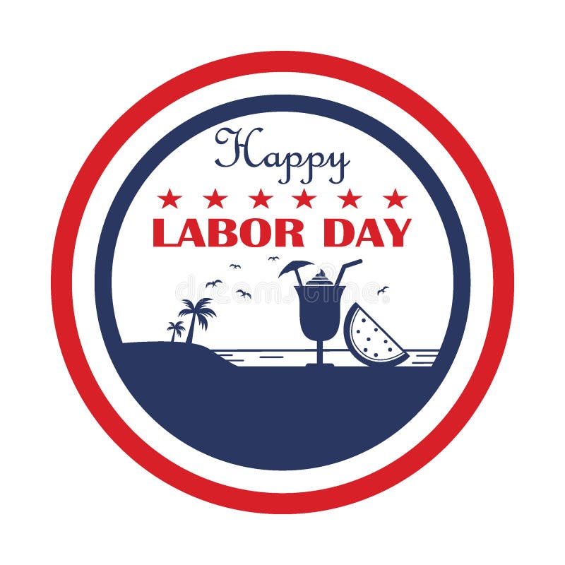 Labor Day Label. Vector Illustration Decorative Design Stock Vector ...