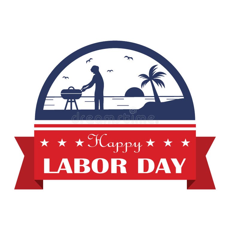Labor Day Label. Vector Illustration Decorative Design Stock Vector ...