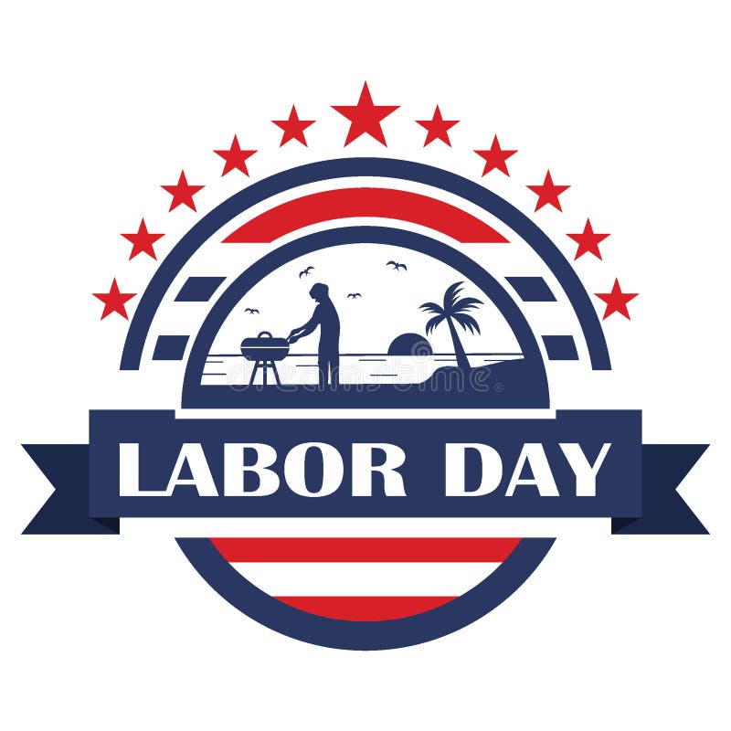 Labor Day Label. Vector Illustration Decorative Design Stock Vector ...
