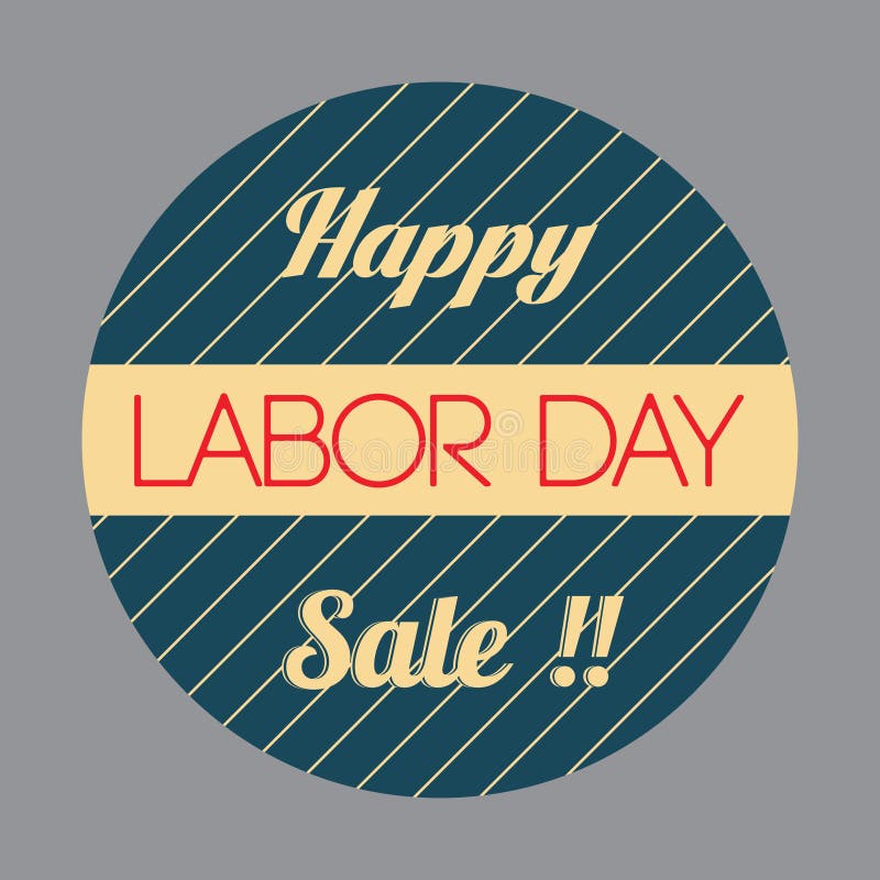 Labor Day Label. Vector Illustration Decorative Design Stock Vector ...