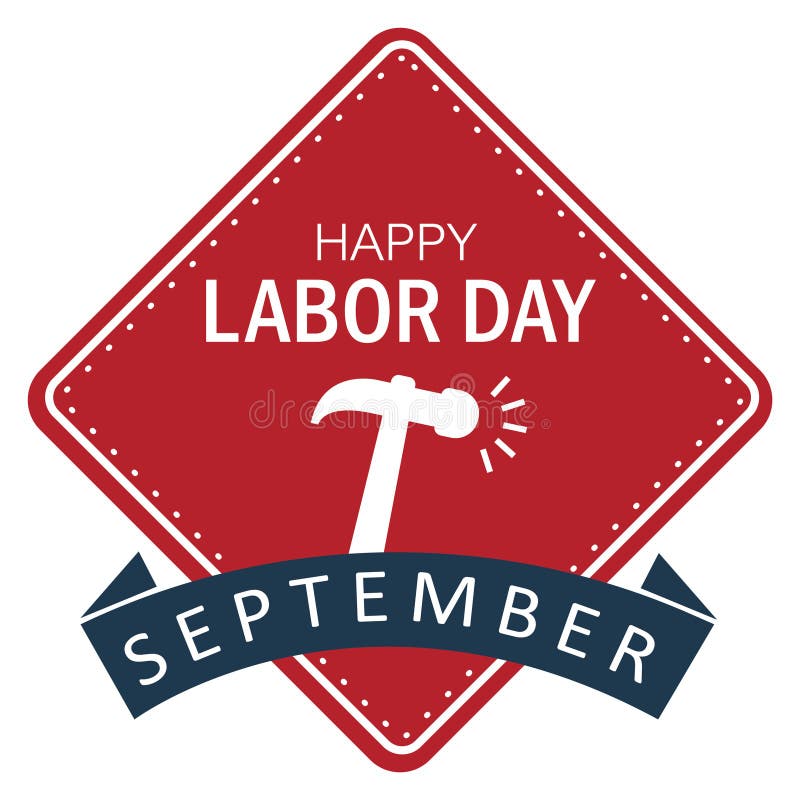 Labor Day Label. Vector Illustration Decorative Design Stock Vector ...
