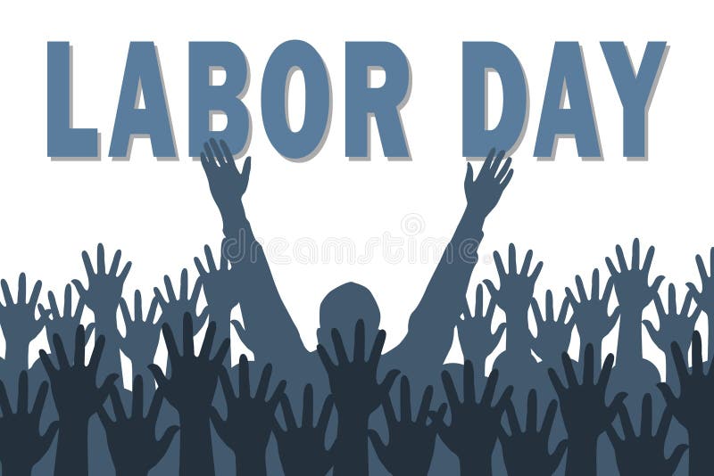 Happy Labour Day Flat Illustration Background Stock Illustration ...