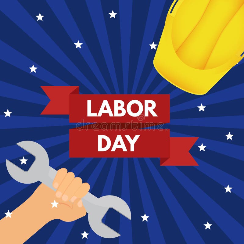 Labor Day Poster Background. Vector Illustration. EPS10 Stock Vector ...