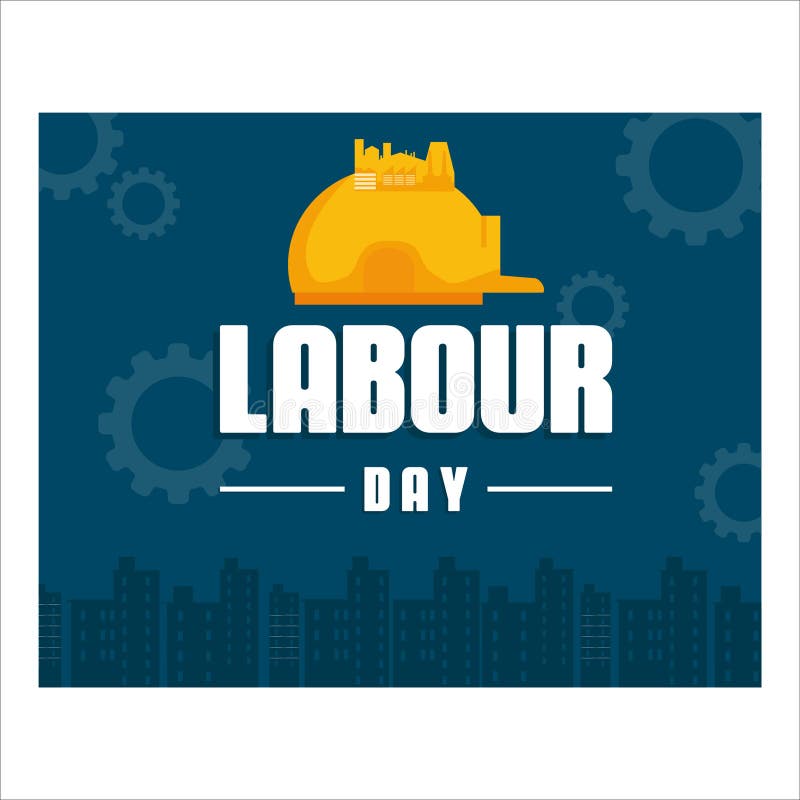 Labor Day Poster on May 1 Handwritten with Tools. Stock Vector ...
