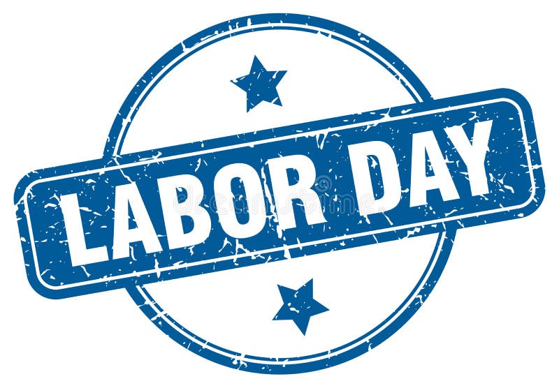 Labor Day Stamp. Labor Day Round Grunge Sign Stock Vector ...